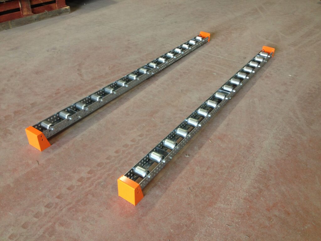 Rail à galet au sol - Solution de manutention de palettes